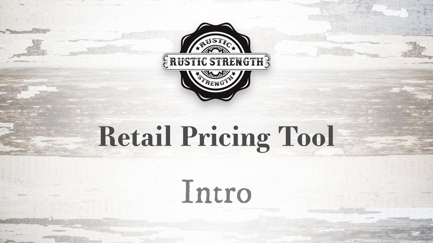 Retail Pricing Tool – rusticstrengthwholesale