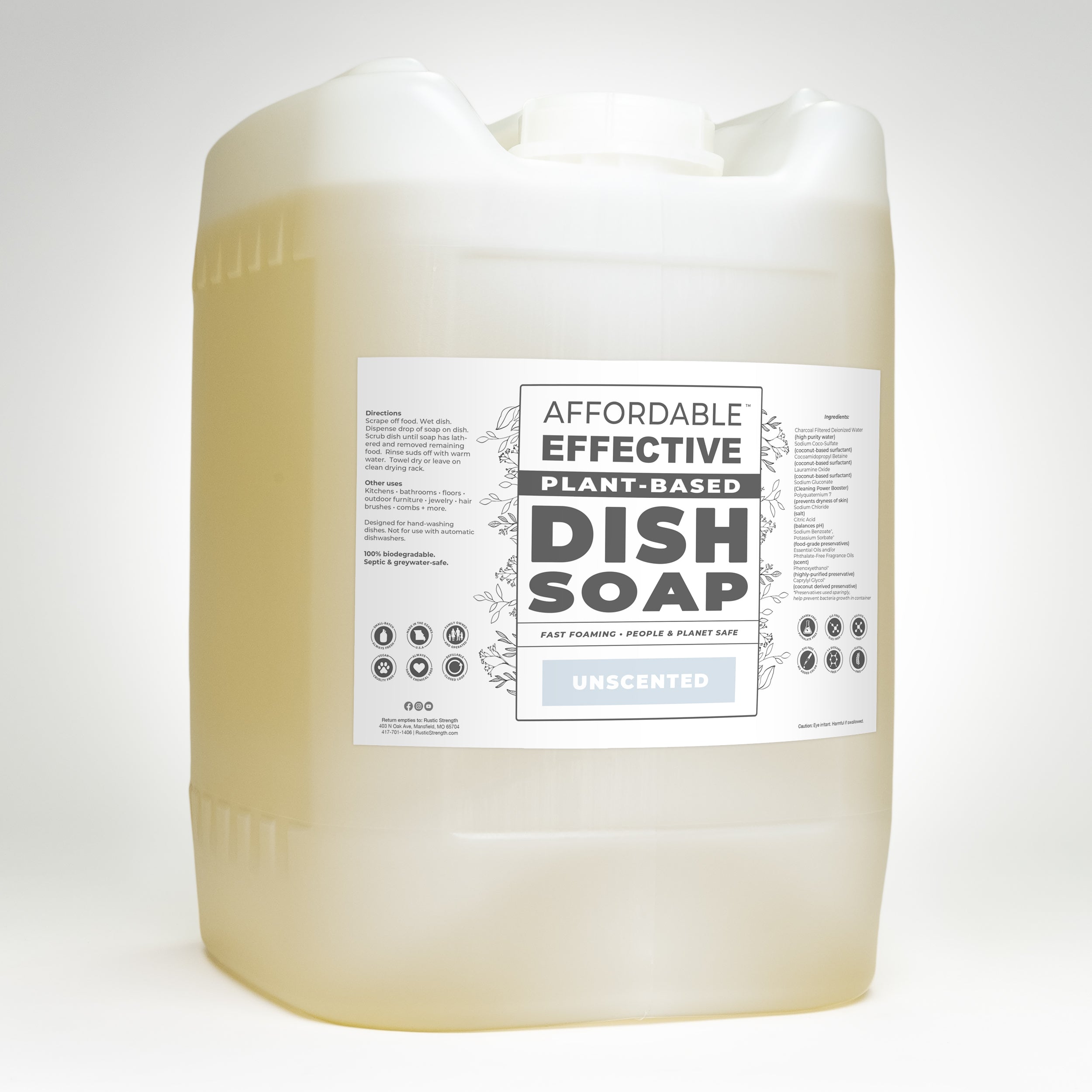 Affordable • Effective • Plant-Based | Dish Soap – rusticstrengthwholesale